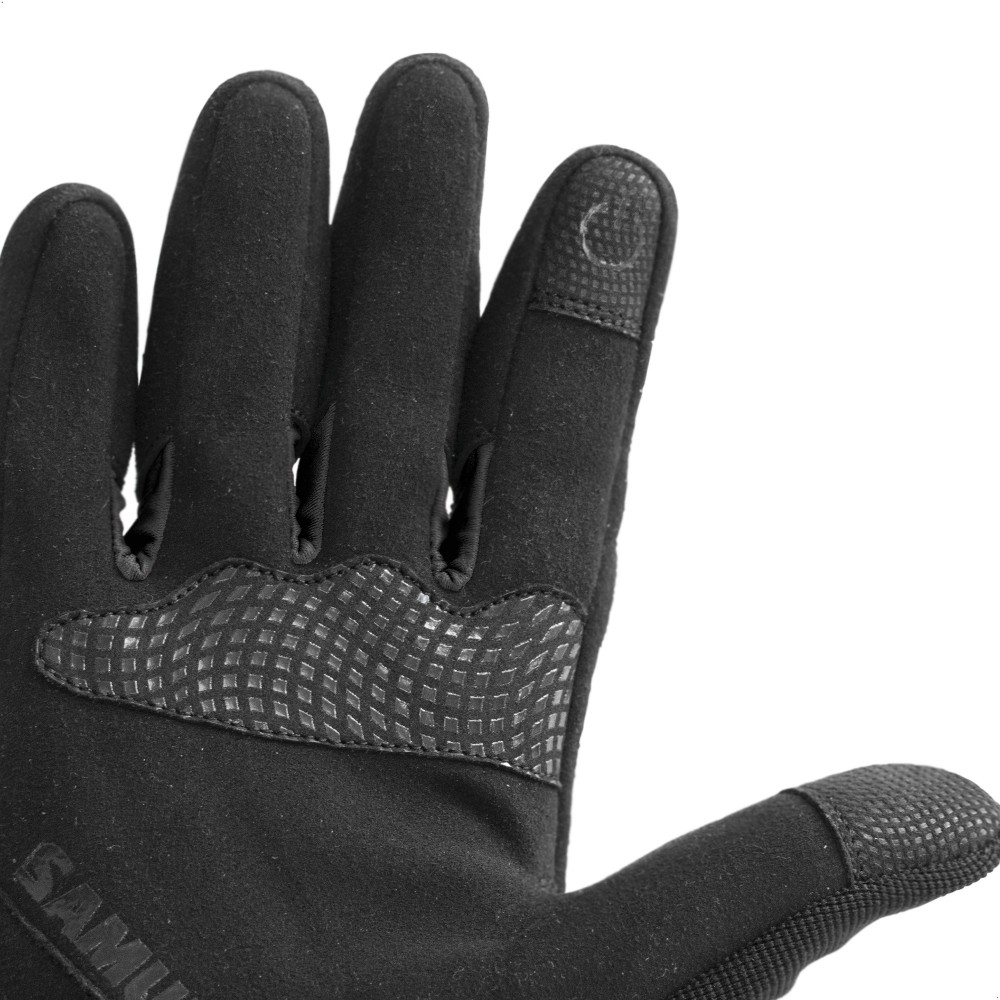Guantes Cortos Samurai Warrior Tessen Touch Color Negro TALLE S