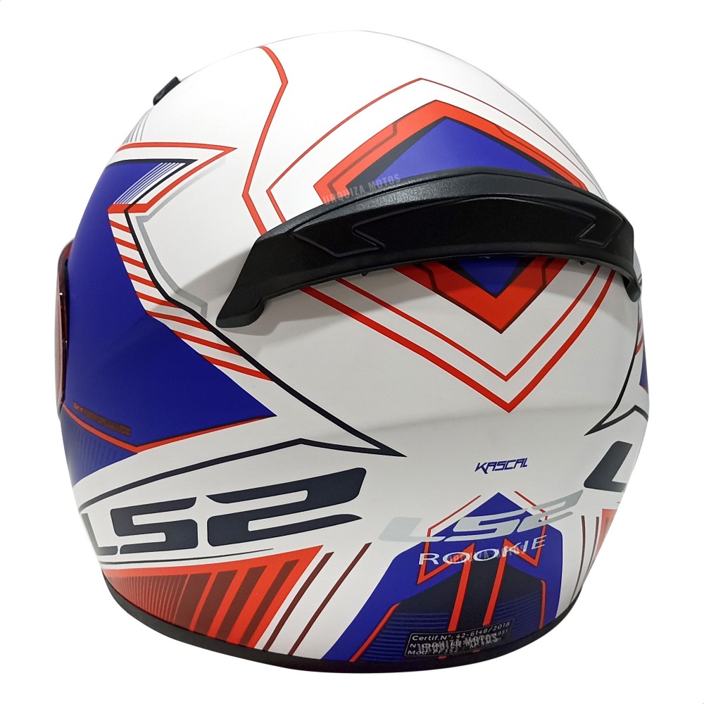 Casco Integral LS2 FF 352 Kascal Blanco Azul TALLE XL