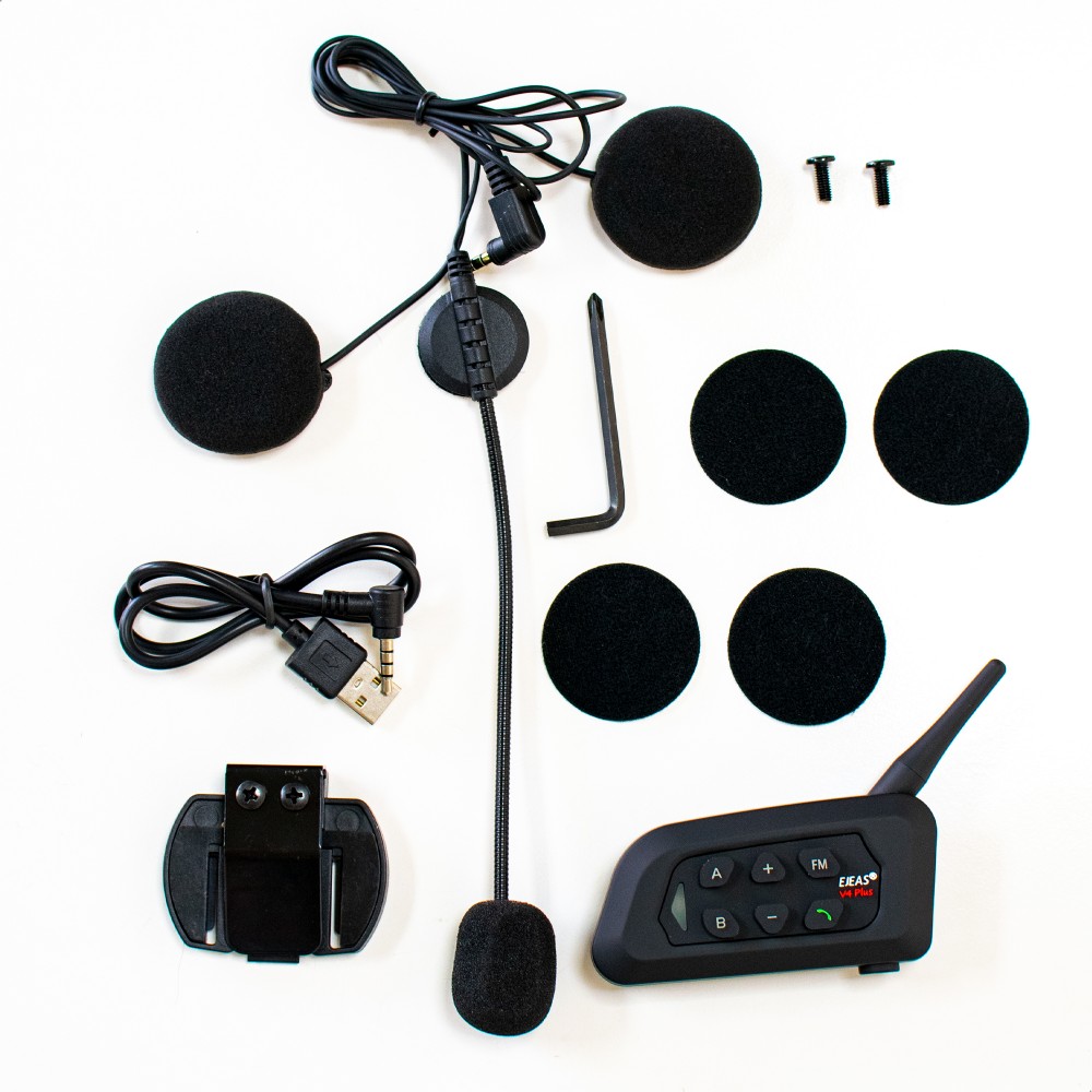 Intercomunicador Bluetooth Moto Casco Ejeas V4 Plus - Urquiza Motos