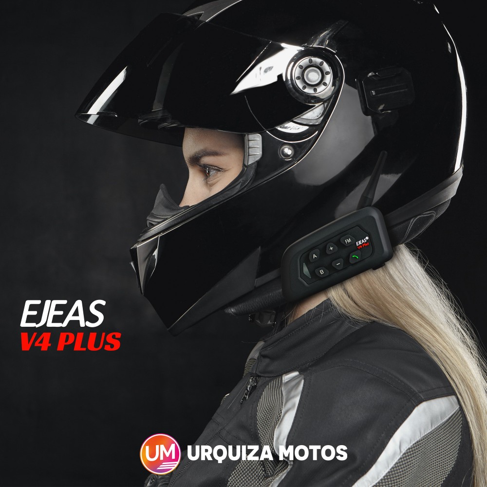 Intercomunicador Bluetooth Moto Casco Ejeas V4 Plus - Urquiza Motos
