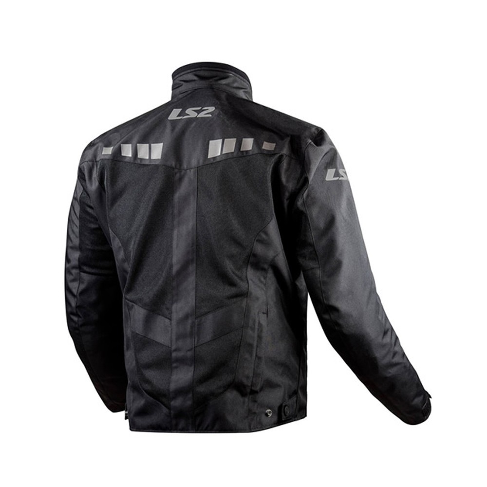 Campera Moto Cordura Ls2 Predator Negro Con Protecciones TALLE 4XL