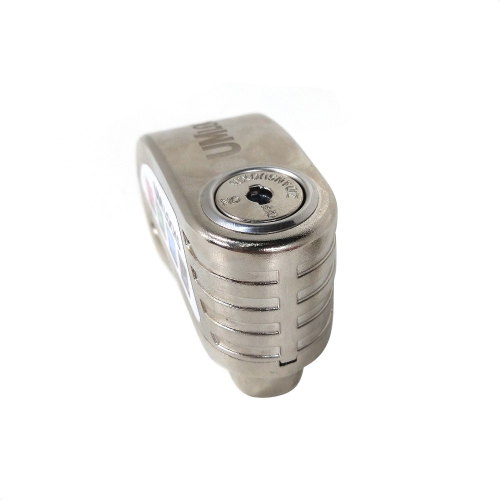 Traba Disco Moto Um Locks Con Alarma Acero Perno 6mm Dx19