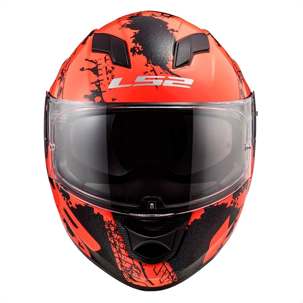 Casco Moto Integral Doble Visor Ls2 Ff320 Lava Naranja TALLE S